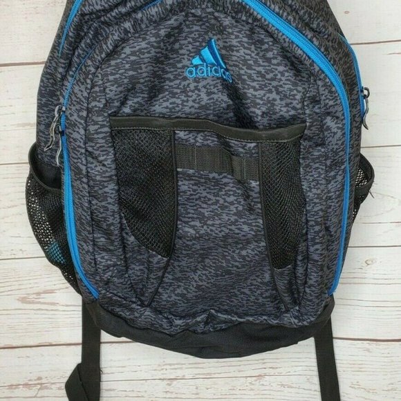 adidas | Storage & Organization | Adidas Black And Teal Blue Backpack ...